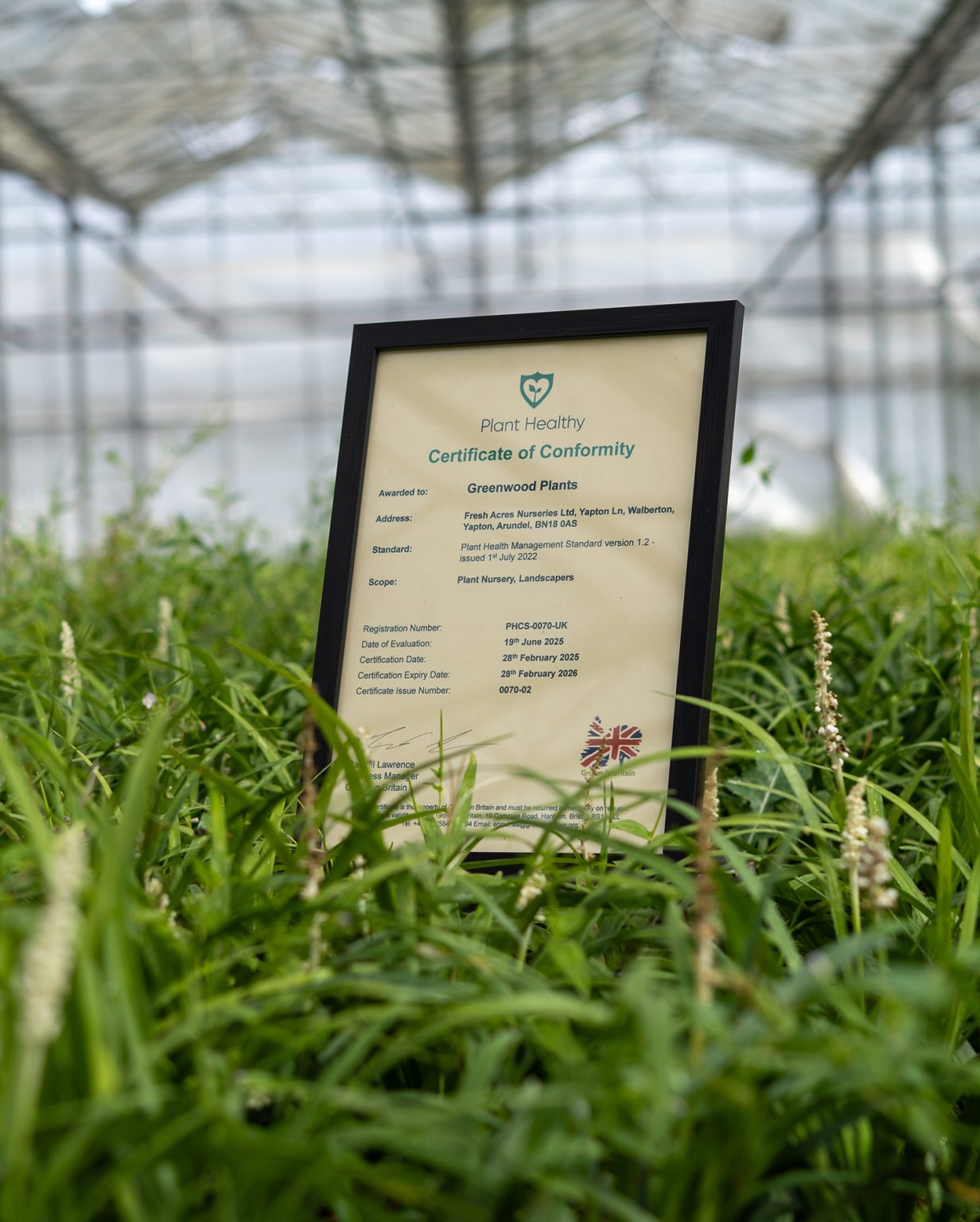 Greenwood Re-certified for Plant Healthy Certification | Greenwood Plants